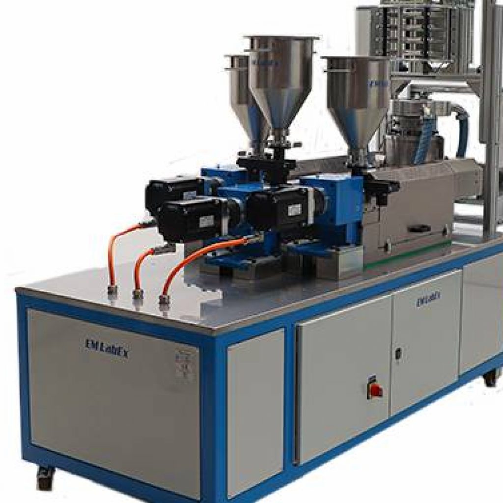 Screw and barrel for Lab extruder for testing film | EM LabEx