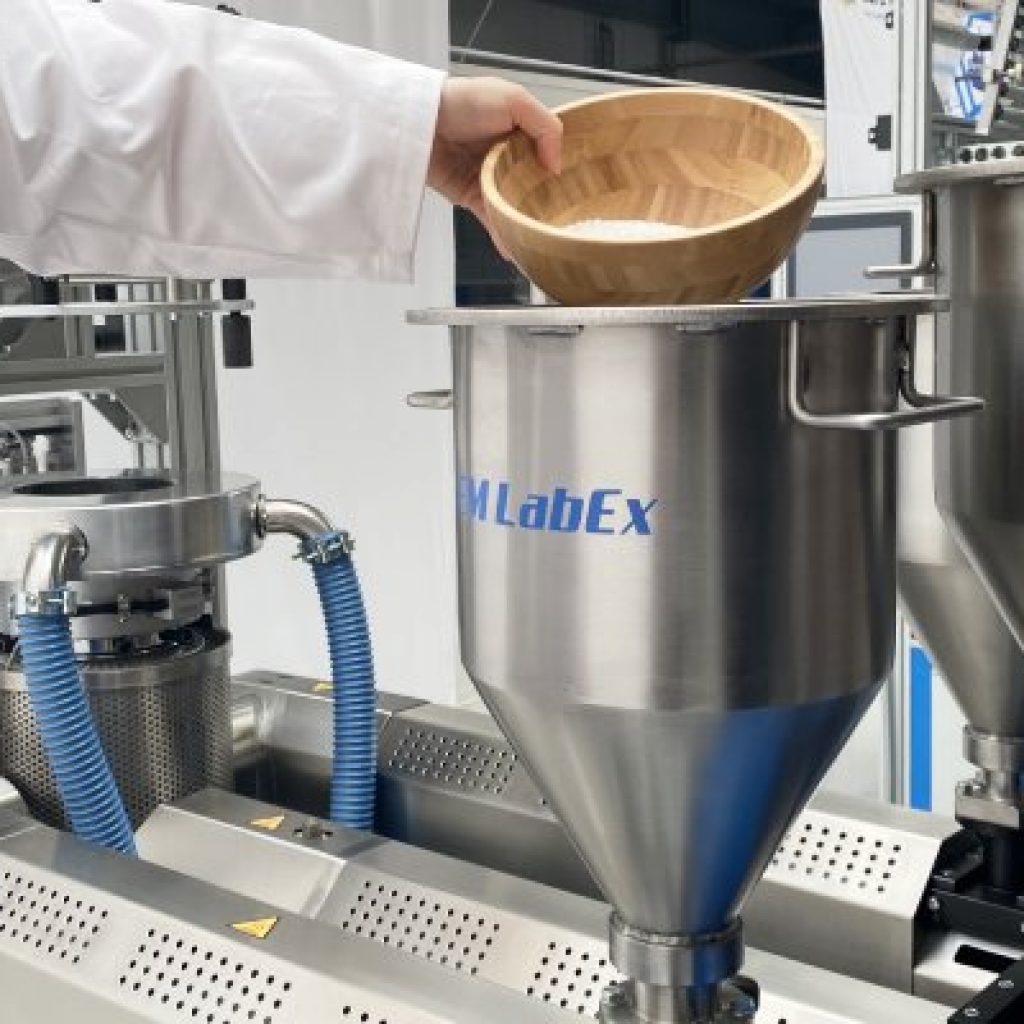 Hoppers for material | Lab extruder for testing film