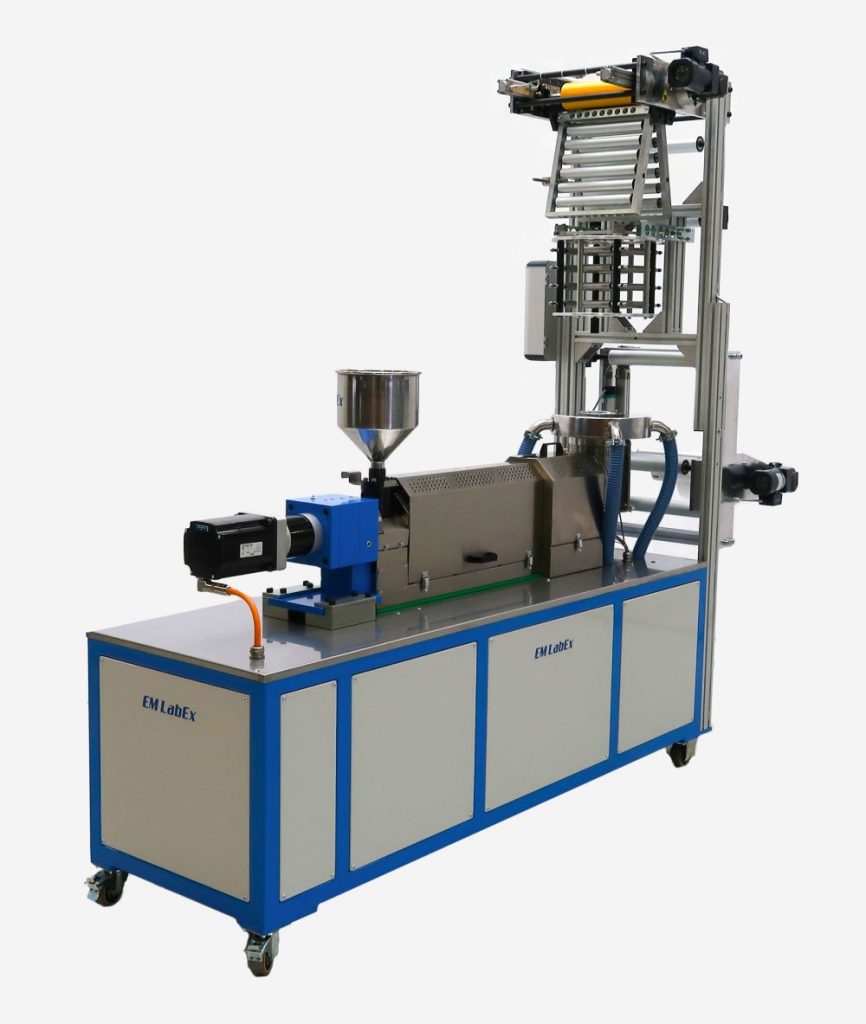 A Monolayer Blown Film lab extruder - EMLabEx