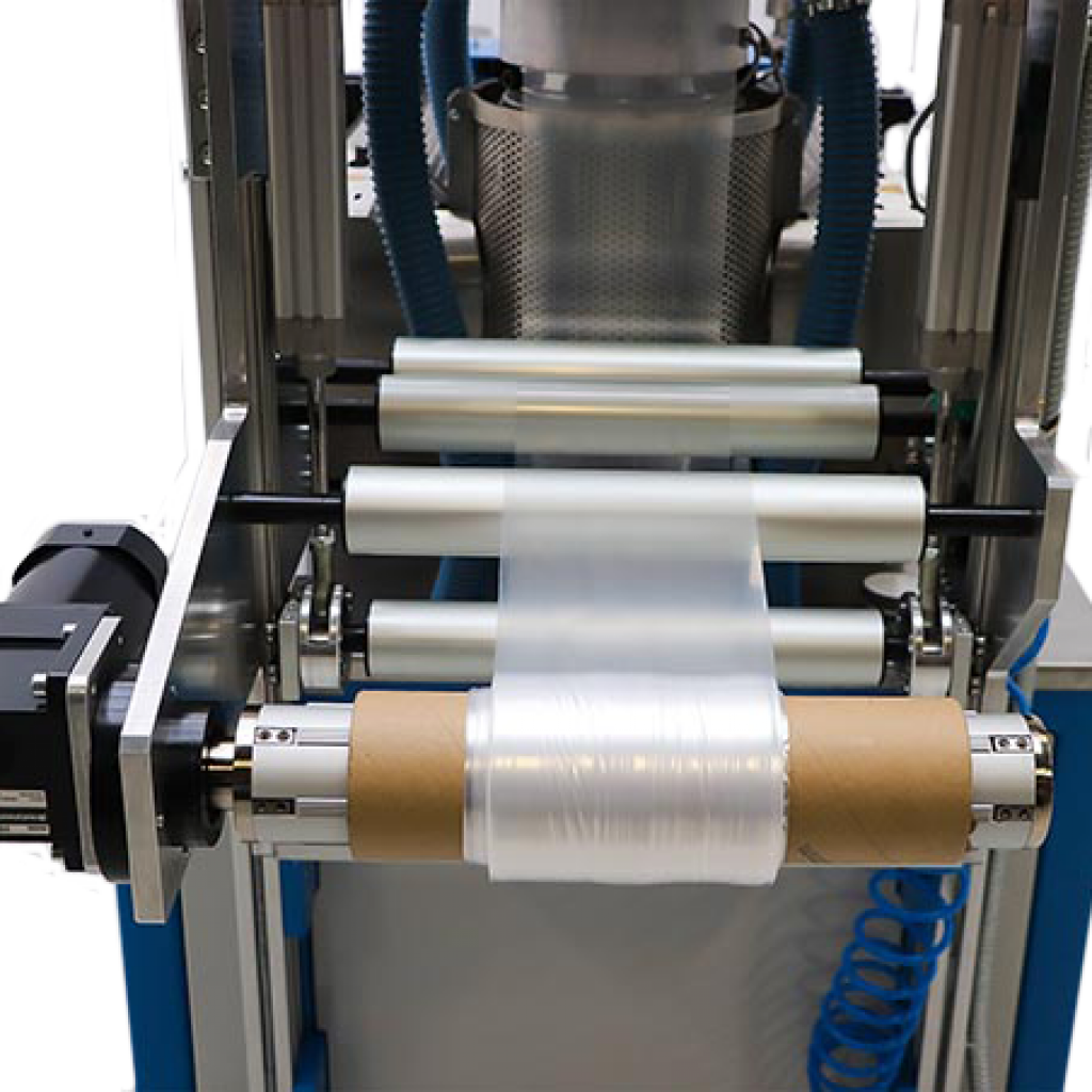 Winder for Lab extruder for testing film | EM LabEx a quality extruder